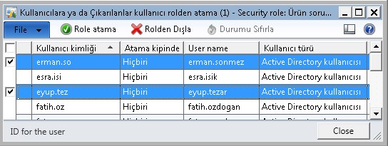 Yetkilendirmede Adım-6: Rollere Kullanıcı Atama – Sefa Duman