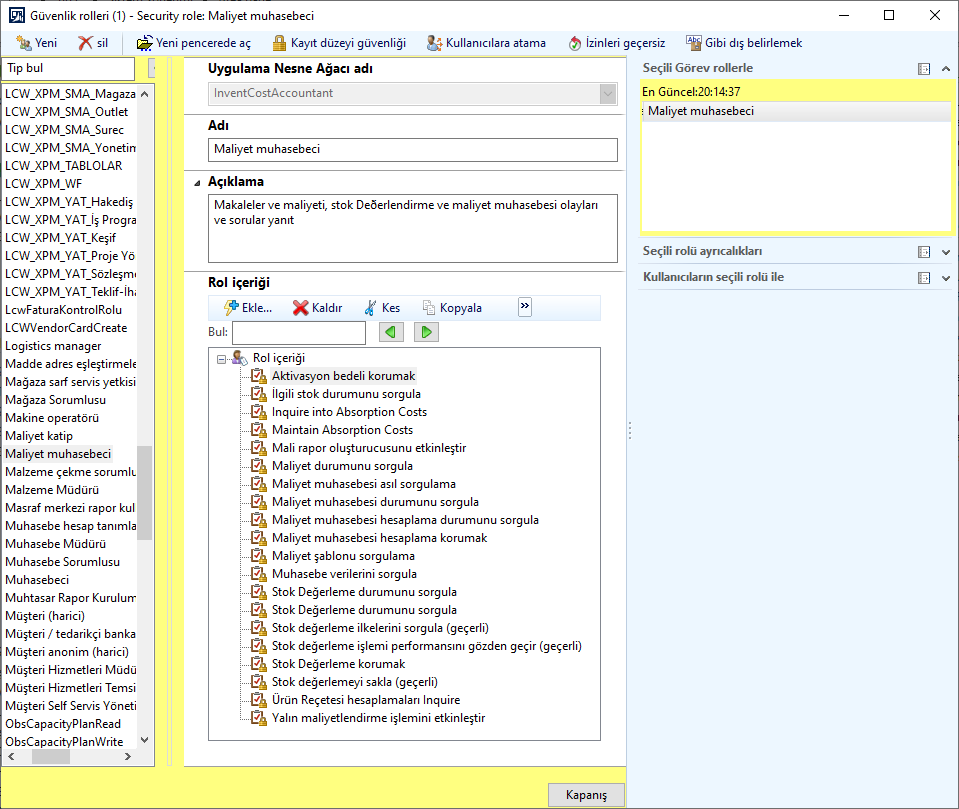 Dynamics AX 2012 Yetkilendirme Best Practiceleri – Sefa Duman